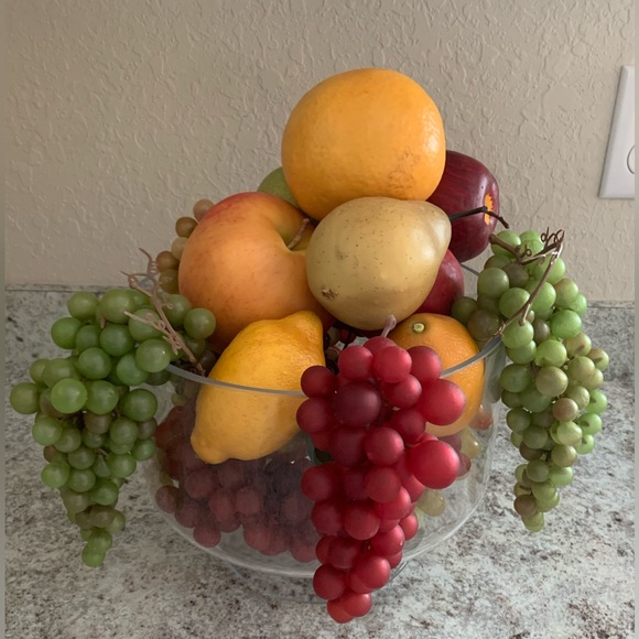 Kitchen | Rubber Fruit Assortment Grapesapples Pears | Poshmark